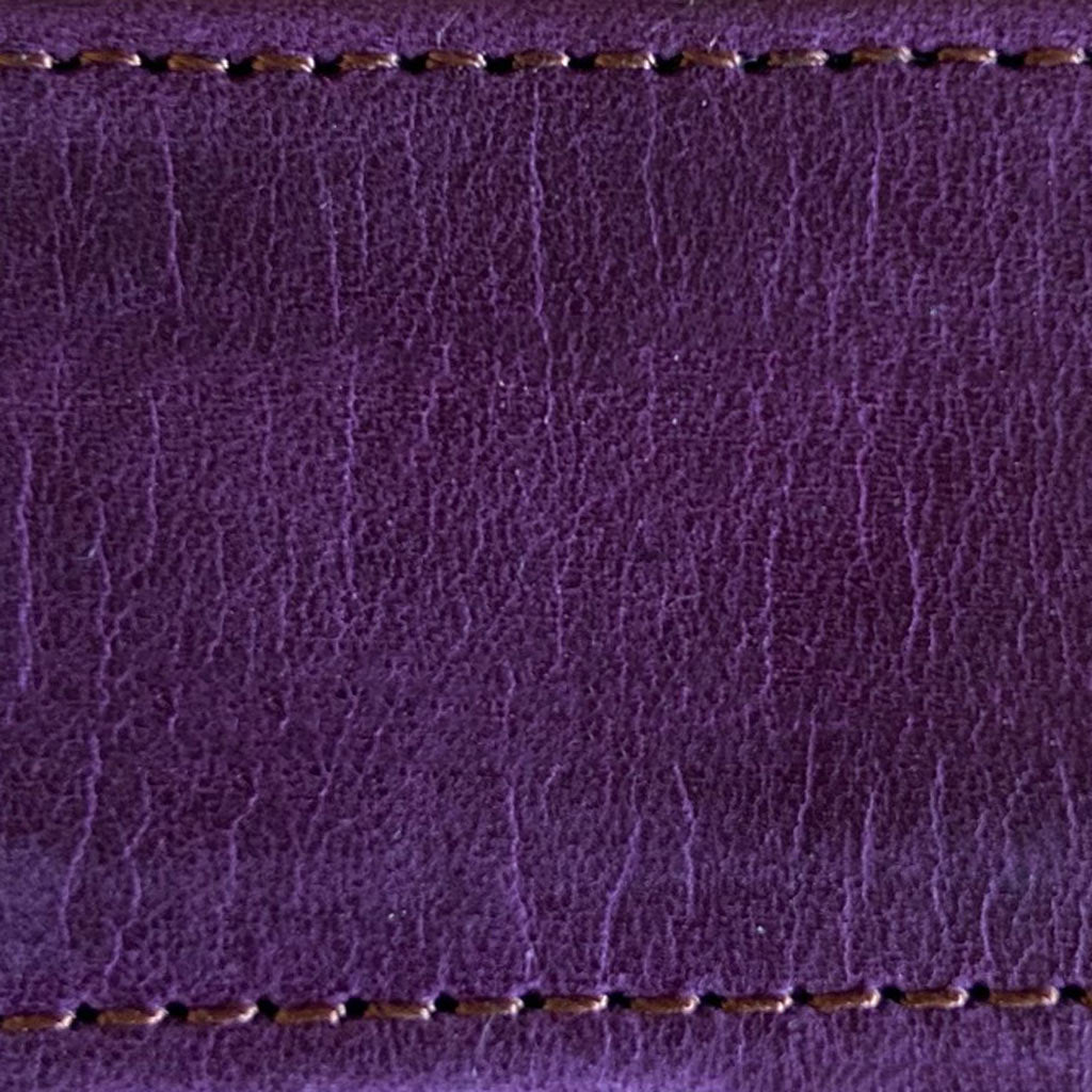 rustic eggplant strap | two-stitch wide | swatch – Rough & Tumble