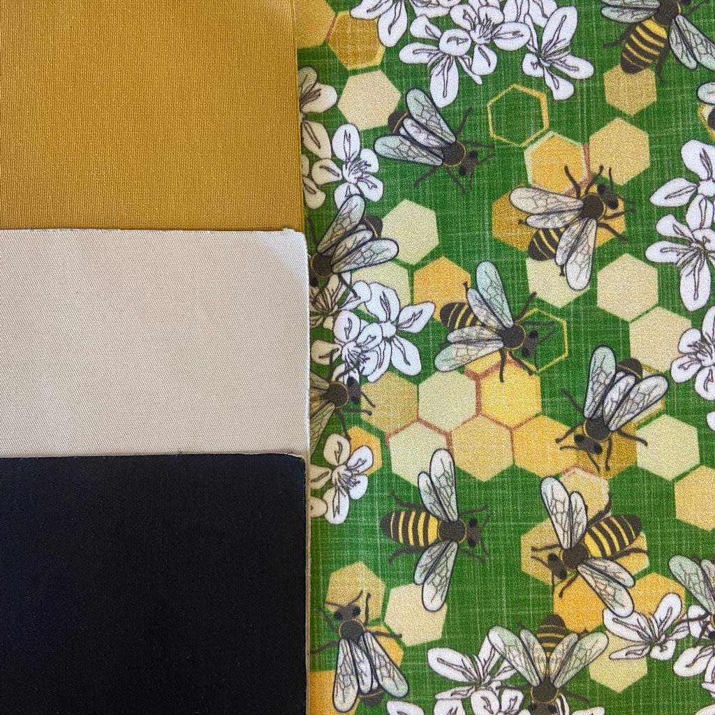 bumble bee green | cotton sateen | vault premium – Rough & Tumble