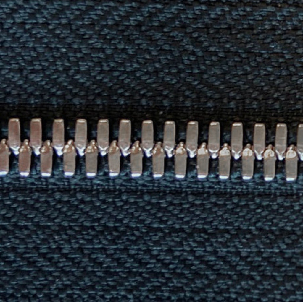 dark grey | nickel | zipper swatch – Rough & Tumble