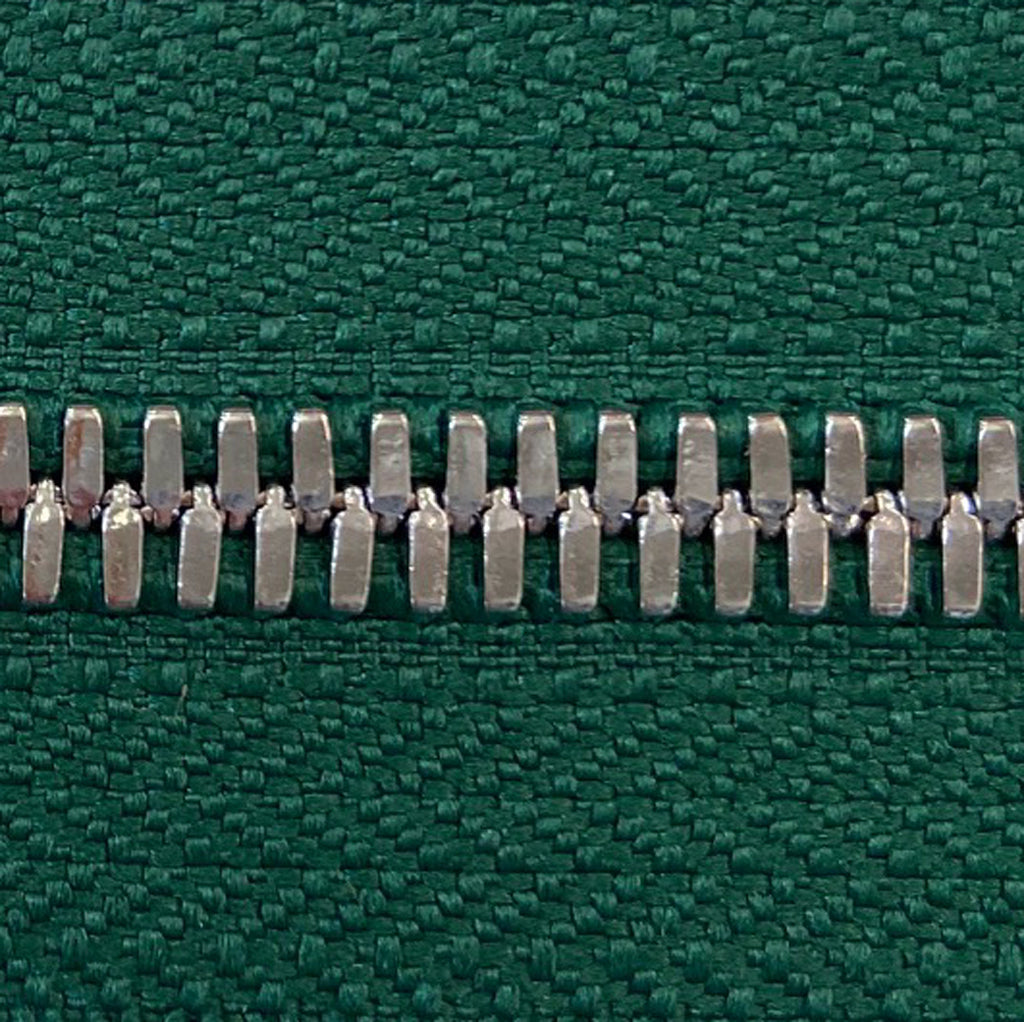 emerald | nickel | zipper swatch – Rough & Tumble