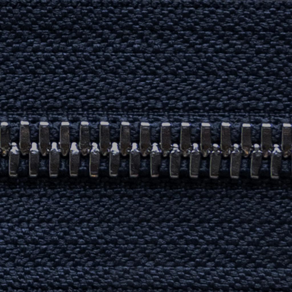 midnight navy | nickel | zipper swatch – Rough & Tumble