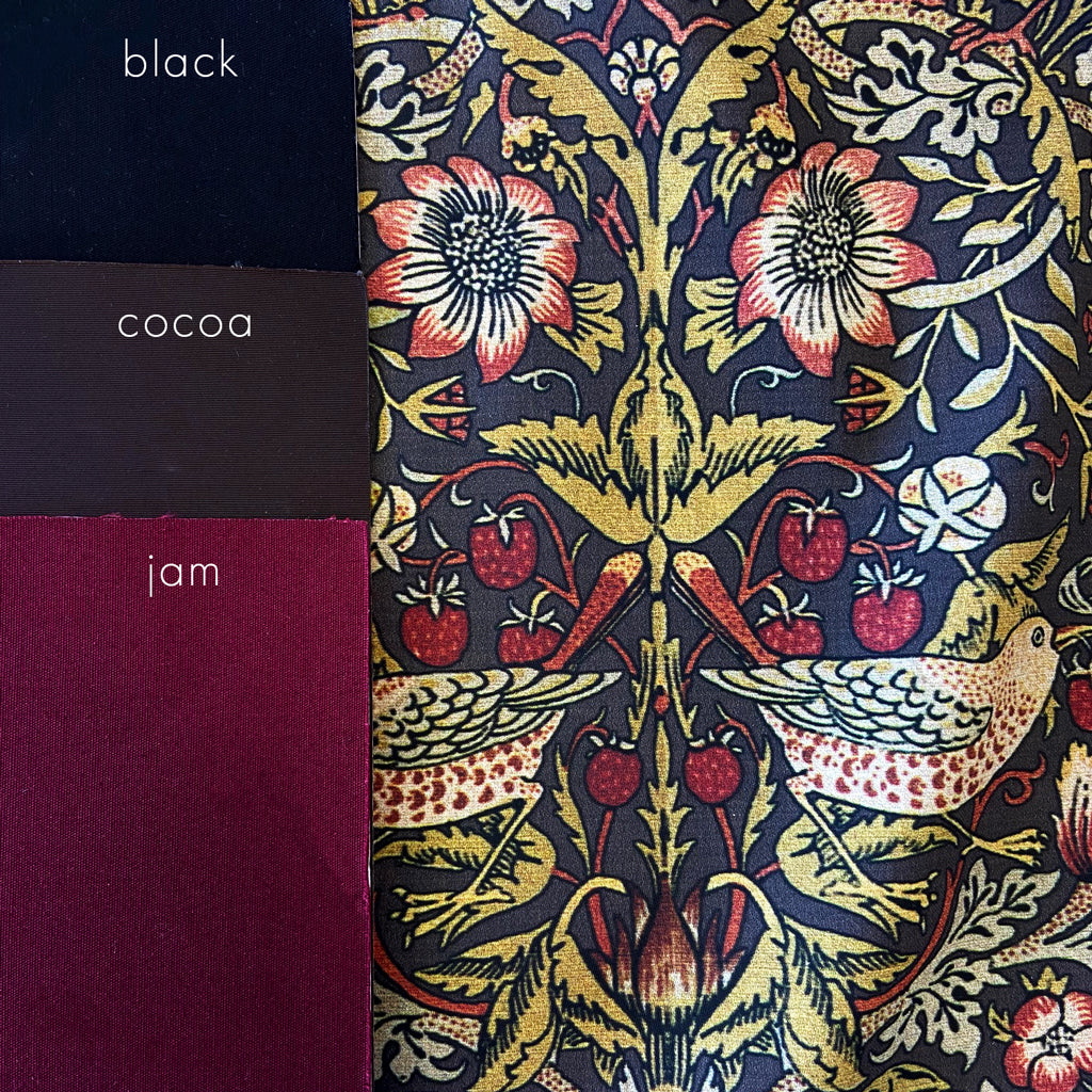 william morris umber & yarrow | cotton sateen | vault premium – Rough ...