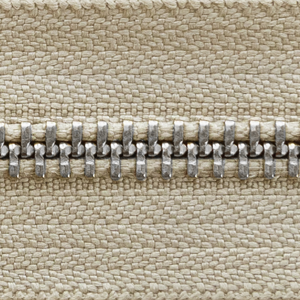 bone | nickel | zipper swatch – Rough & Tumble