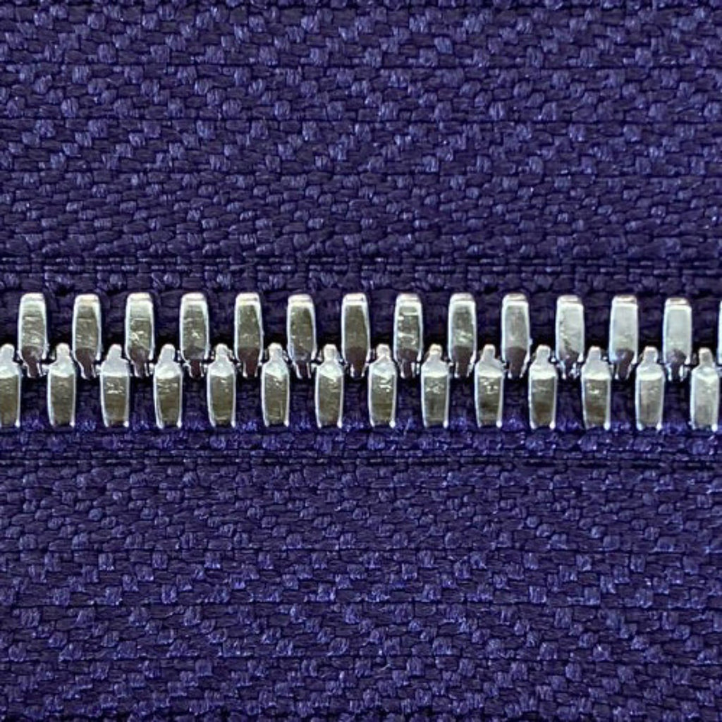 purple | nickel | zipper swatch – Rough & Tumble