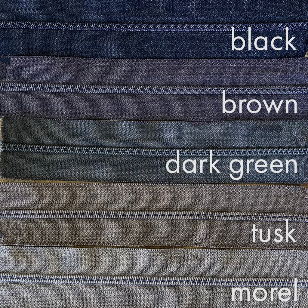 brown | nylon | zipper swatch – Rough & Tumble